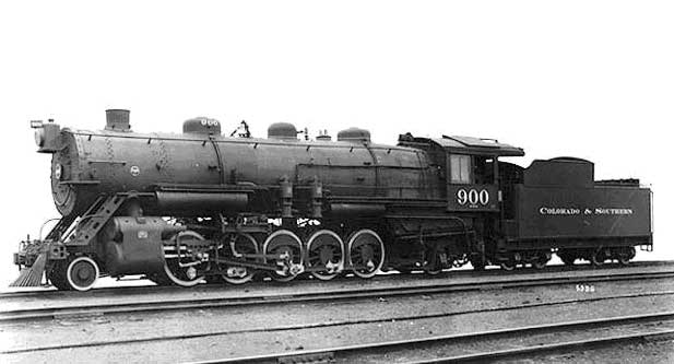 Chicago, Burlington & Quincy / Colorado & Southern 2-10-2 "Santa Fe ...